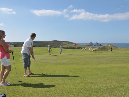 Swing into action with Holywell Bay Golf near Newquay, in Cornwall
